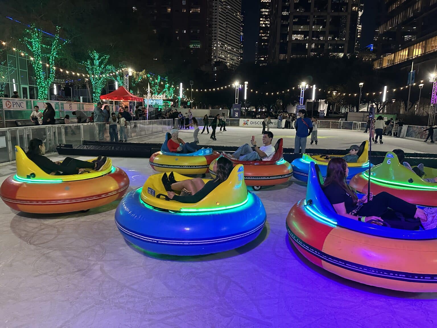 Bumper Cars on Ice - Discovery Green